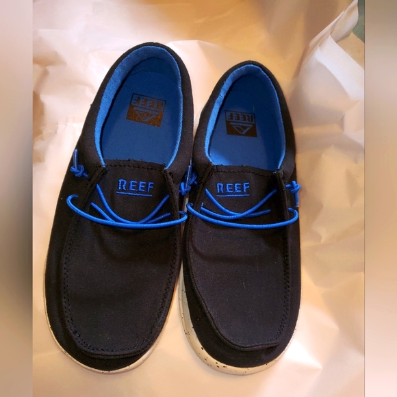 Reef | Shoes | Reef Dize 3 Boys Shoes Black With Royal Blue | Poshmark